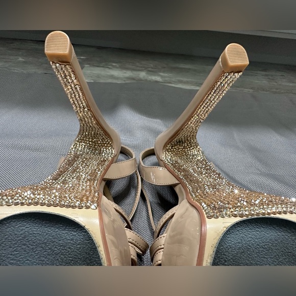 Camille Flawless | Shoes | Camille Flawless Nude Patent Leather Crystal ...